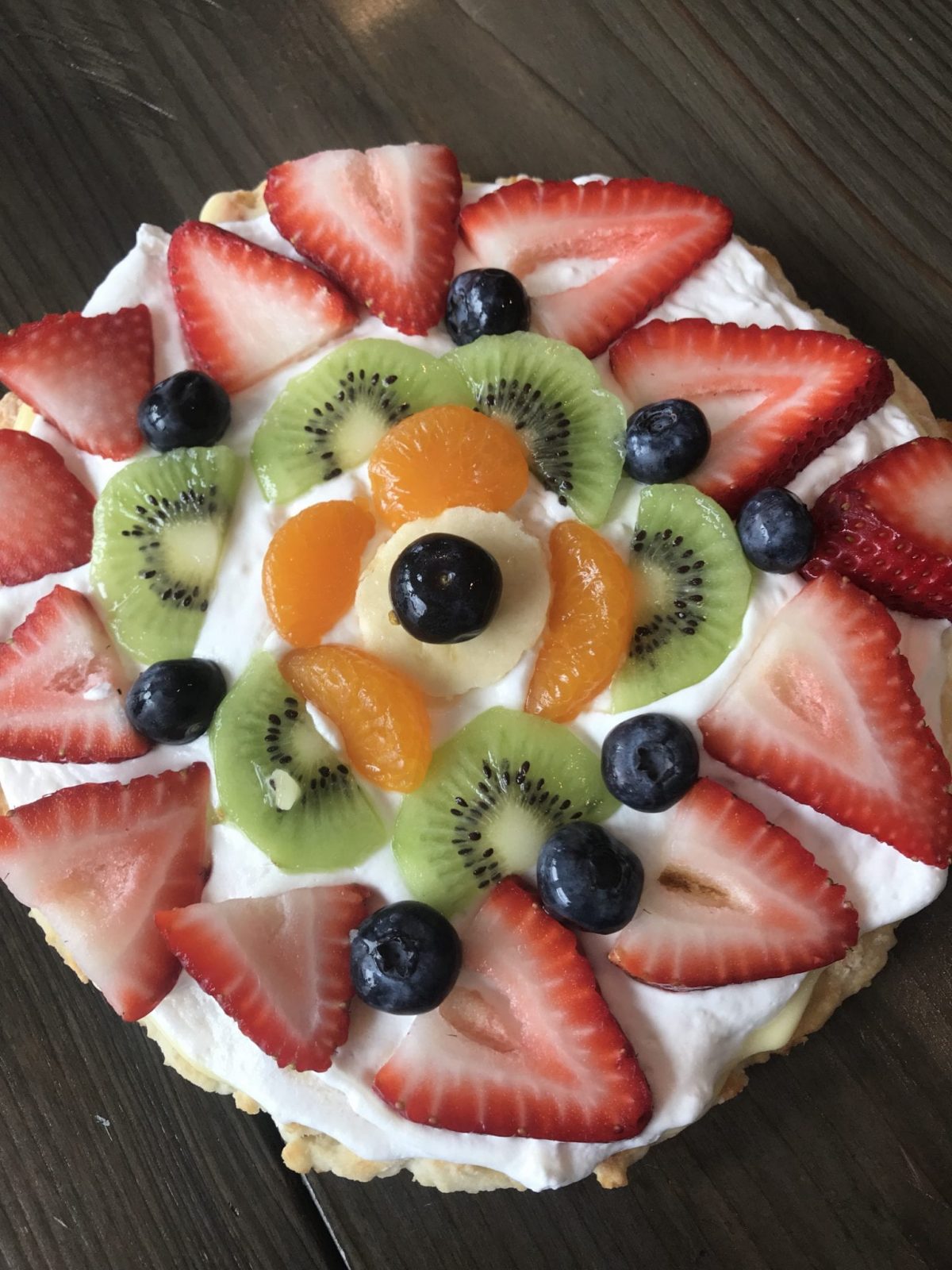 Two Ingredient Dough Fruit Tart - Pound Dropper