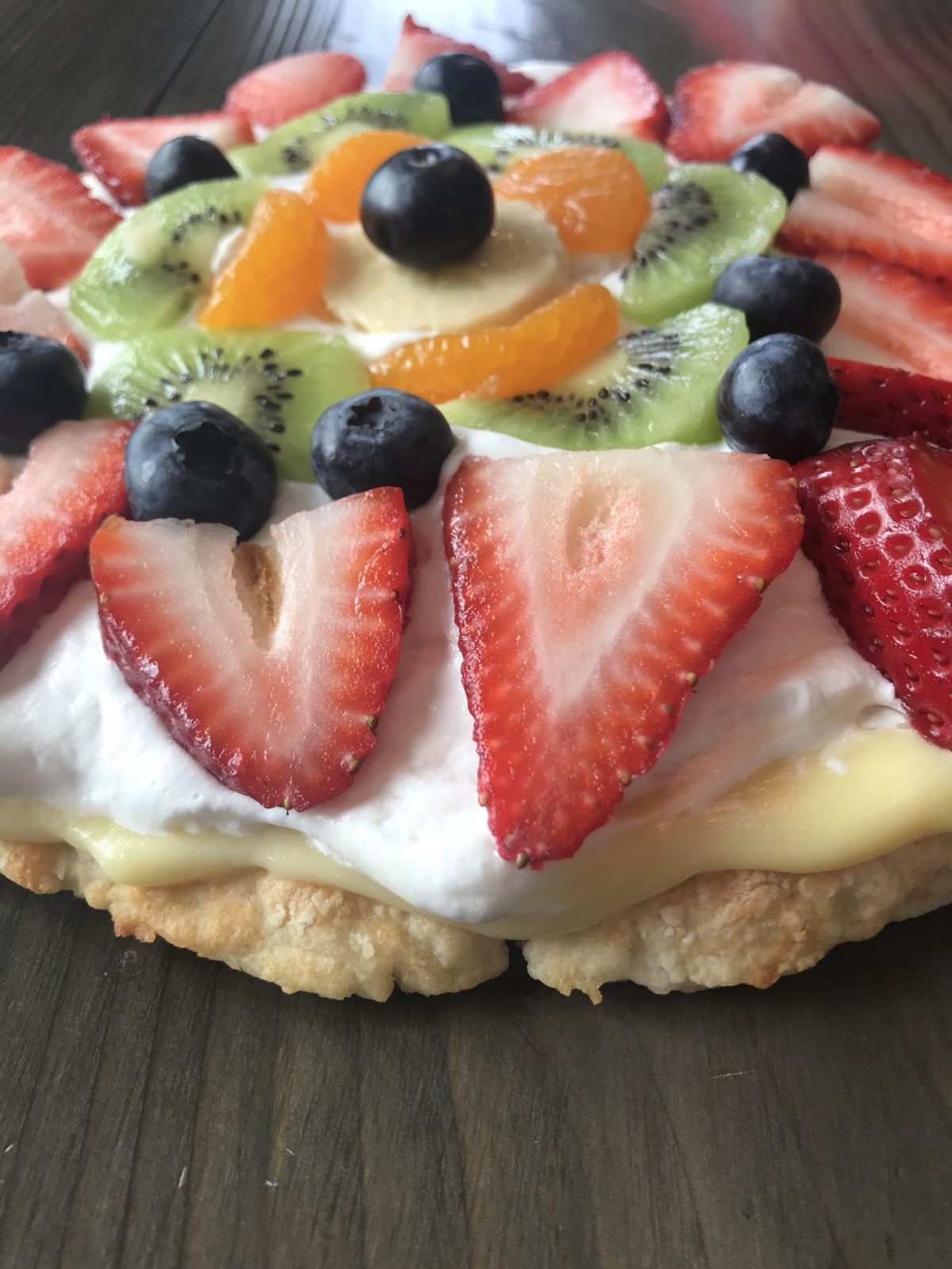 Two Ingredient Dough Fruit Tart - Pound Dropper