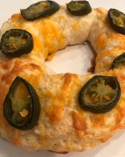Jalapeño Cheese Bagels - Pound Dropper