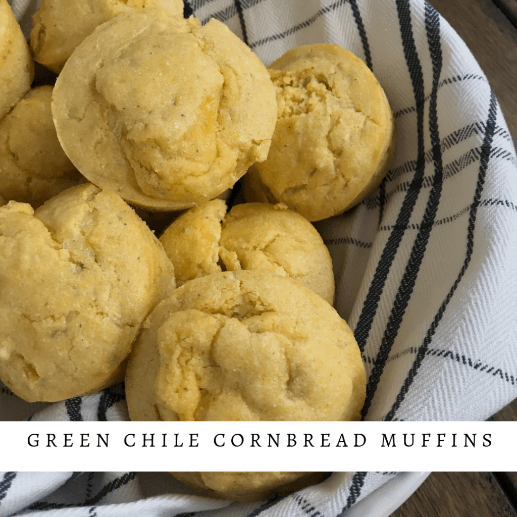 Green Chile Cornbread Muffins - Pound Dropper