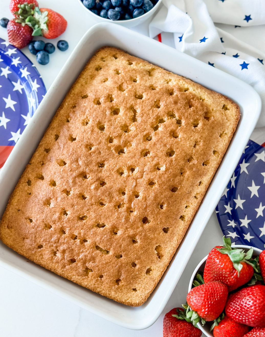 WW Patriotic Poke Cake - Pound Dropper