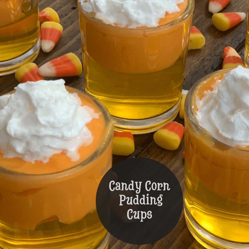 Candy Corn Pudding Cups - Pound Dropper