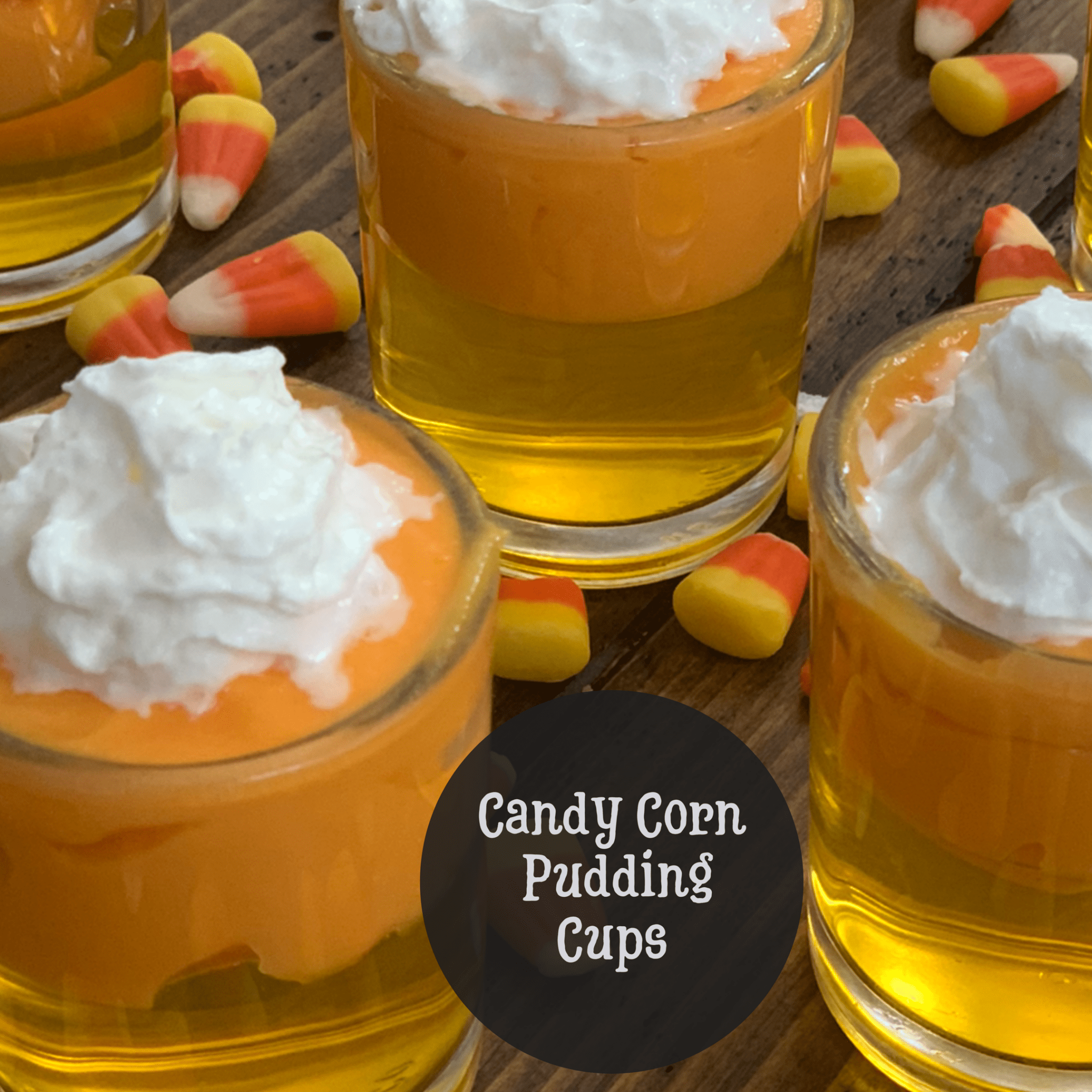 Candy Corn Pudding Cups - Pound Dropper