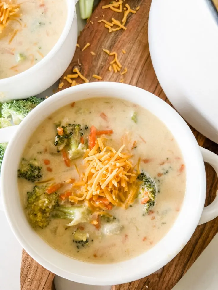 Lightened Up Broccoli Cheese Soup - Pound Dropper Lightened Up Broccoli Cheese Soup - Pound Dropper