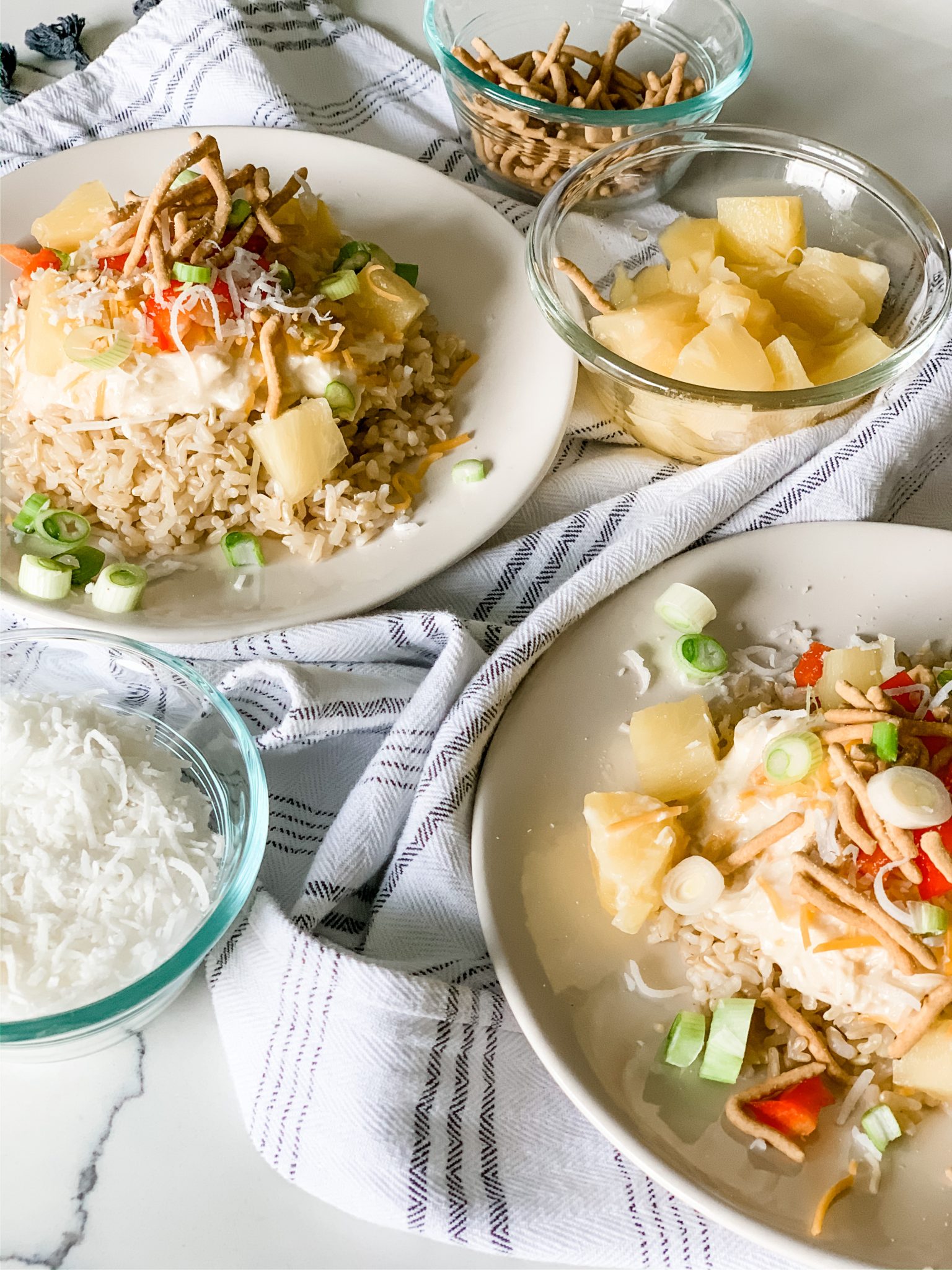 Skinny Chicken Hawaiian Haystacks - Pound Dropper
