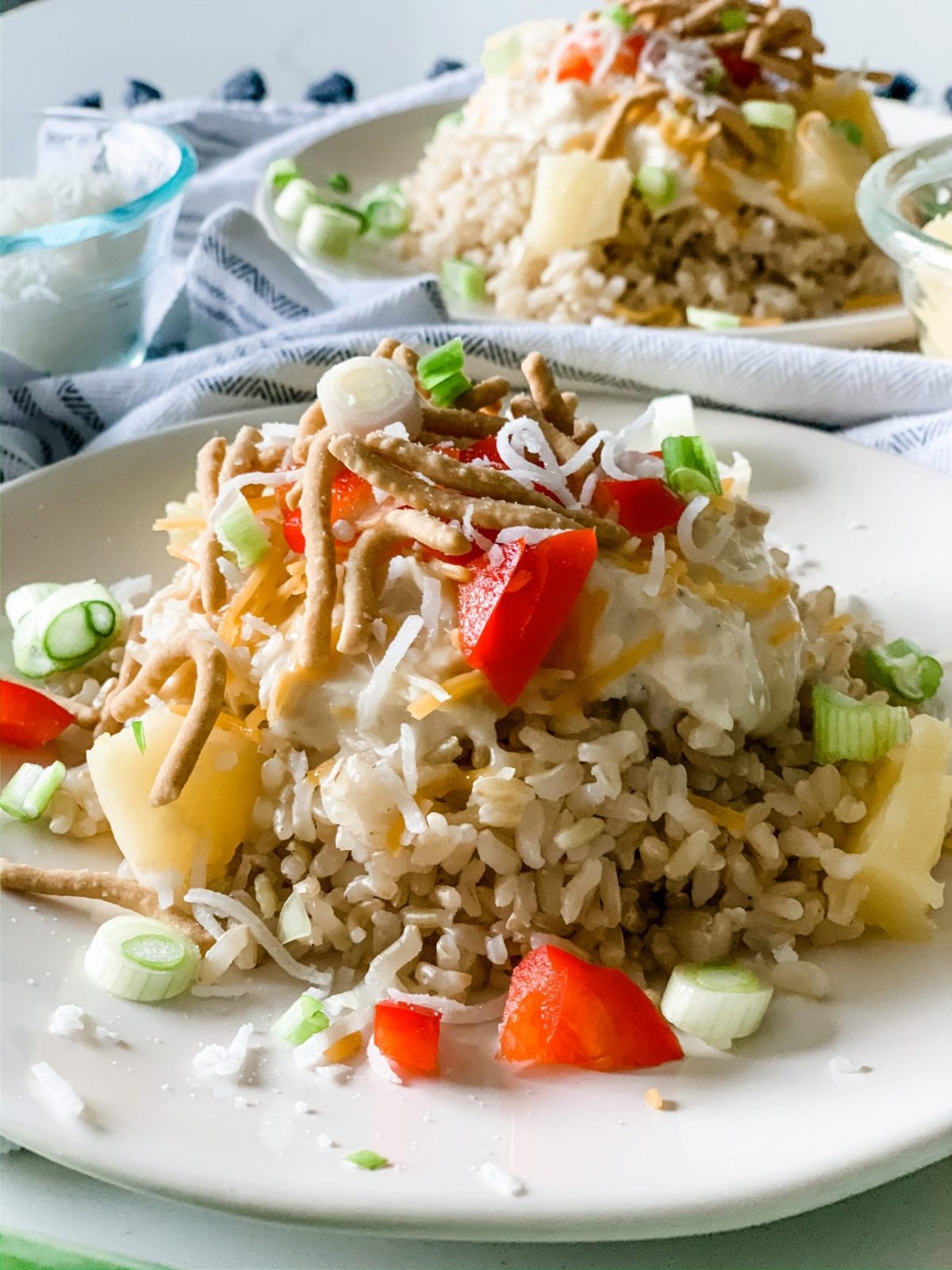 Skinny Chicken Hawaiian Haystacks - Pound Dropper