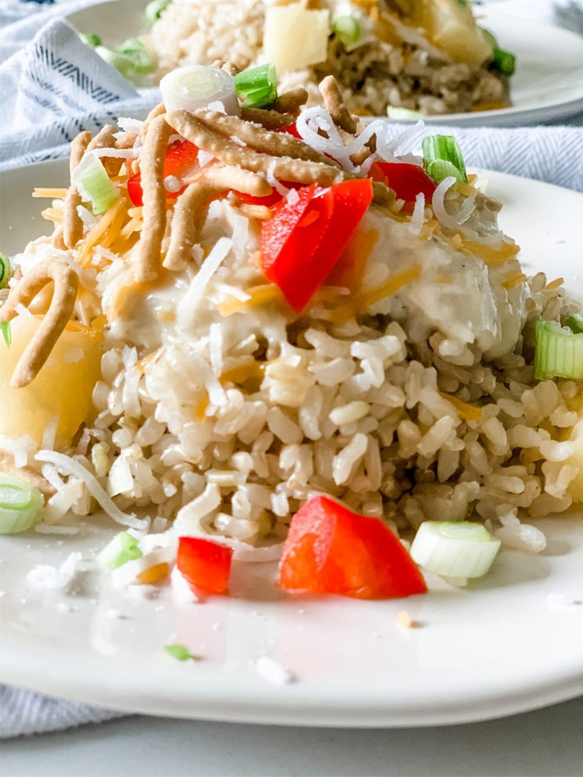 Skinny Chicken Hawaiian Haystacks - Pound Dropper