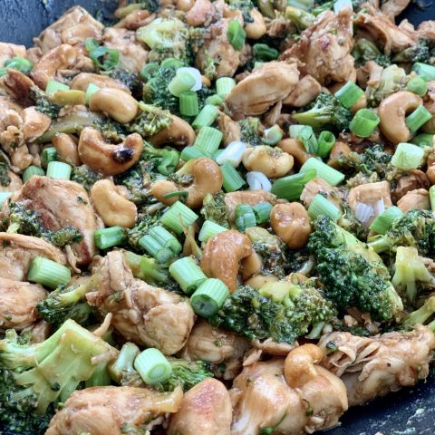 Easy Skinny Cashew Chicken - Pound Dropper