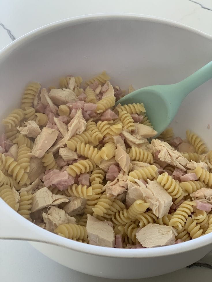 Chicken Cordon Bleu Noodle Casserole - Pound Dropper