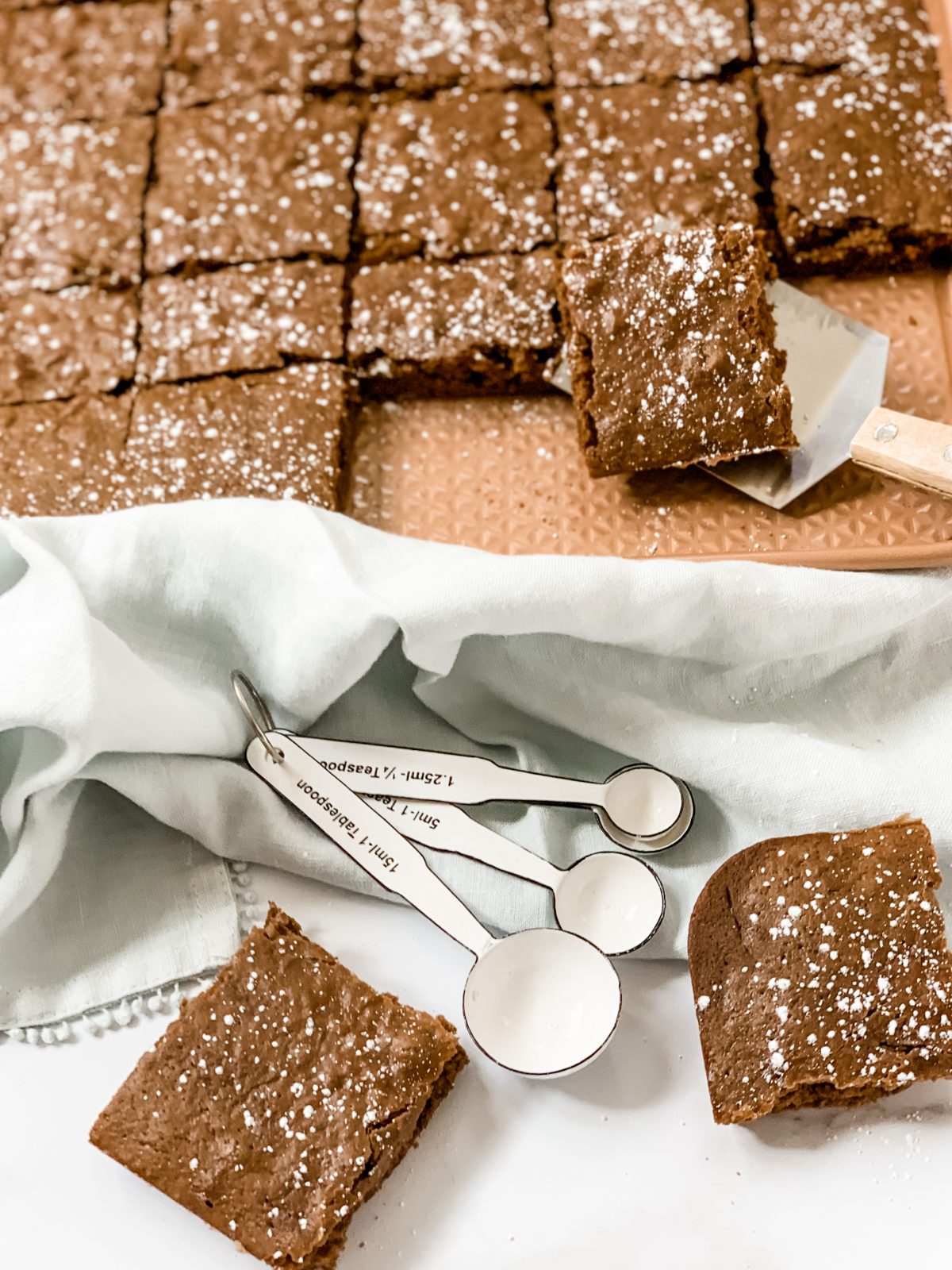 One Point Sheet Pan Brownies - Pound Dropper