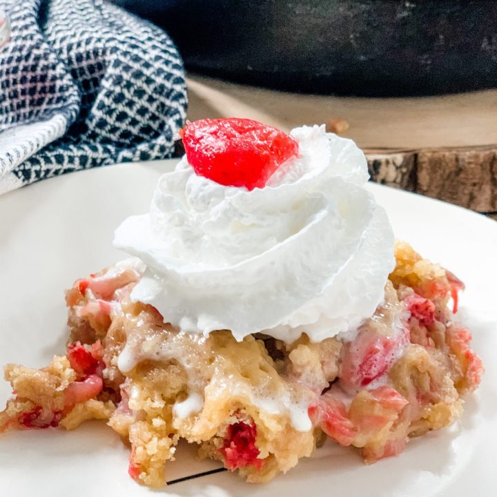 Easy Skinny Dump Cake - Pound Dropper