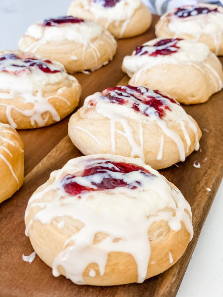 Easy Crescent Roll Cream Cheese Danishes - Pound Dropper