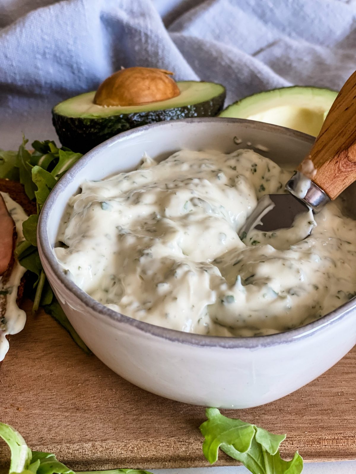 Easy Lightened Up Basil Mayonnaise - Pound Dropper