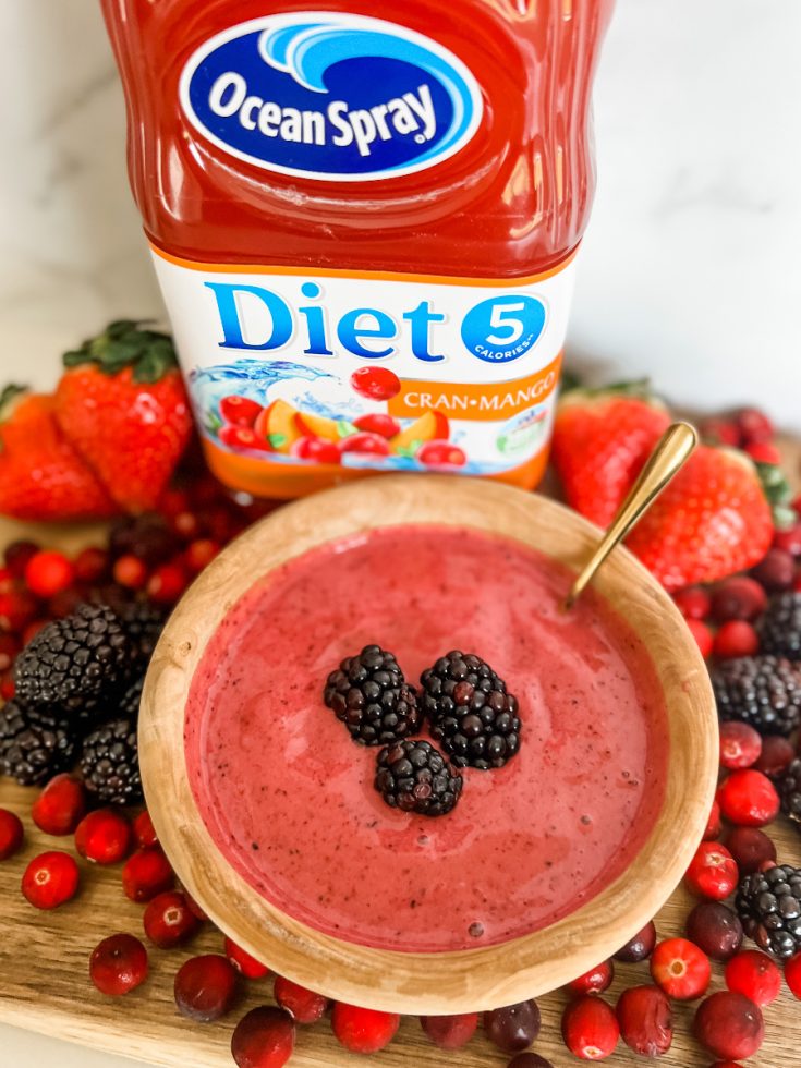 Easy Cran-Mango Smoothie Bowl - Pound Dropper