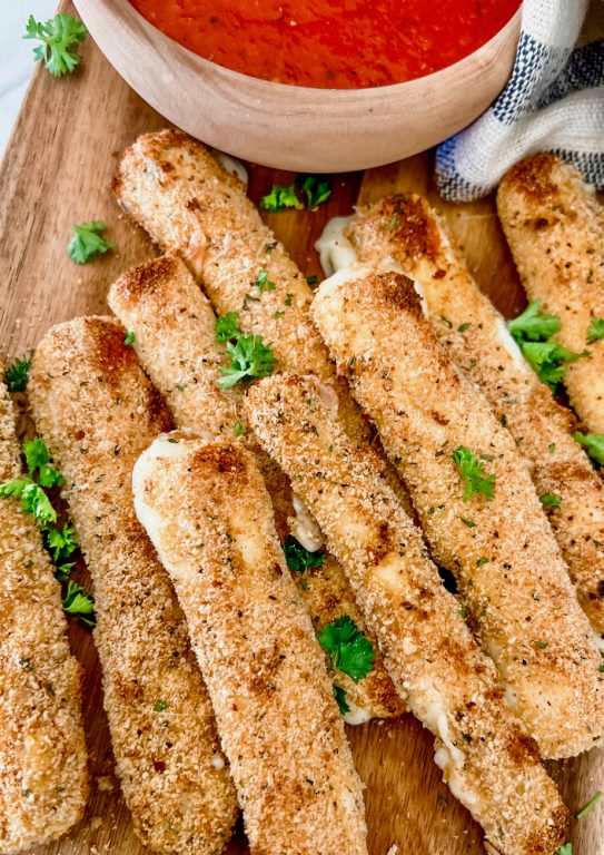 Easy Healthy Mozzarella Sticks - Pound Dropper