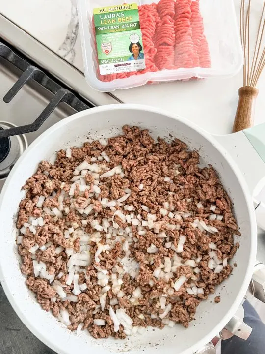 One Pot Mexican Beef and Rice Skillet - Pound Dropper