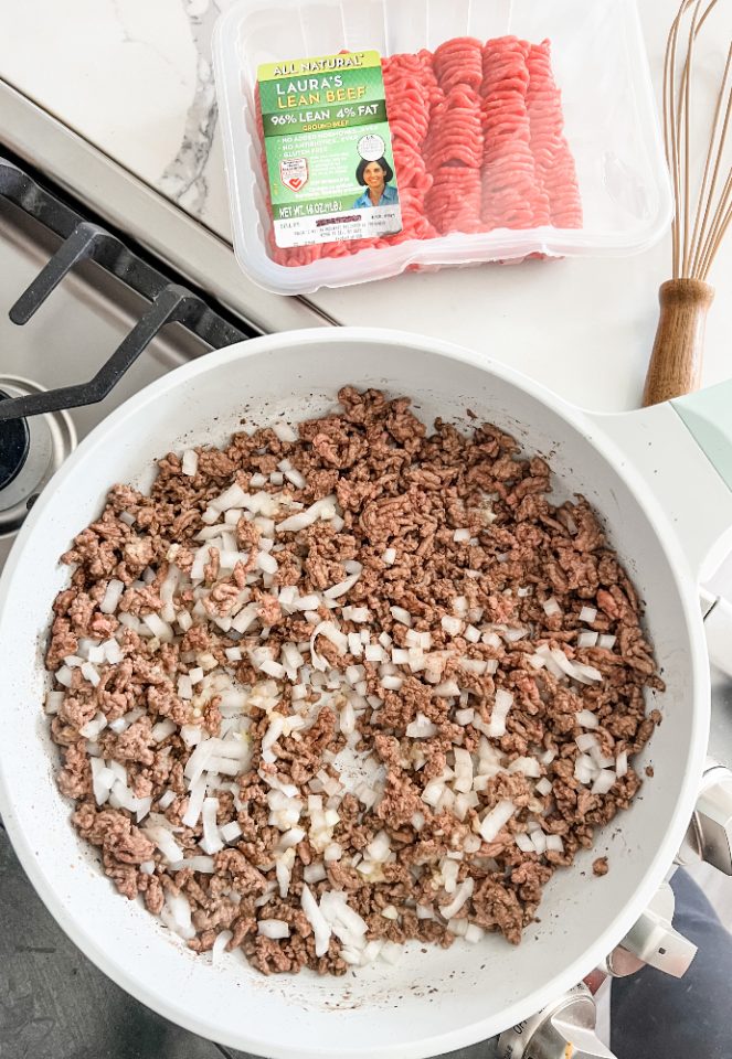 One Pot Mexican Beef and Rice Skillet - Pound Dropper