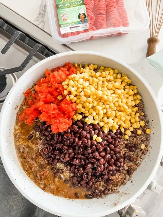 One Pot Mexican Beef and Rice Skillet - Pound Dropper