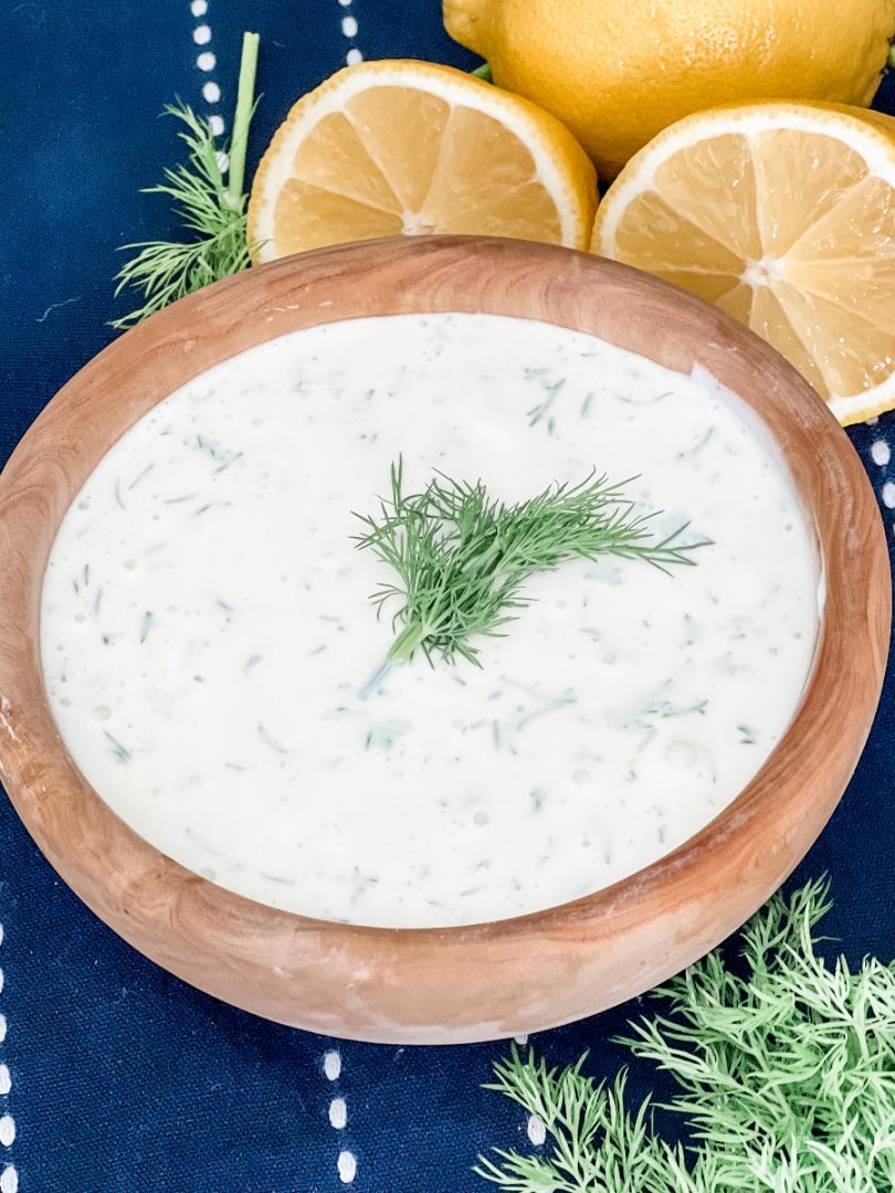 Lightened Up Creamy Dill Sauce - Pound Dropper