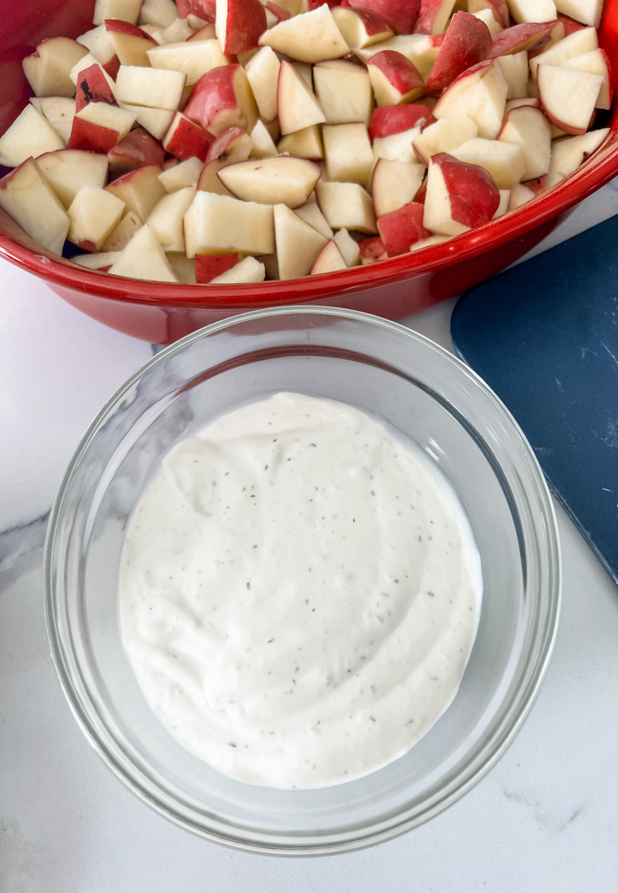 Easy Cheesy Ranch Potatoes - Pound Dropper