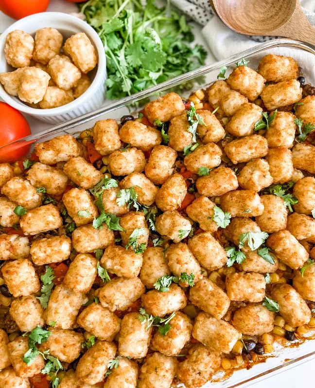 Tex-Mex Tater Tot Casserole - Pound Dropper