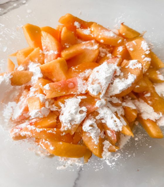 Easy Lightened Up Peach Crisp - Pound Dropper