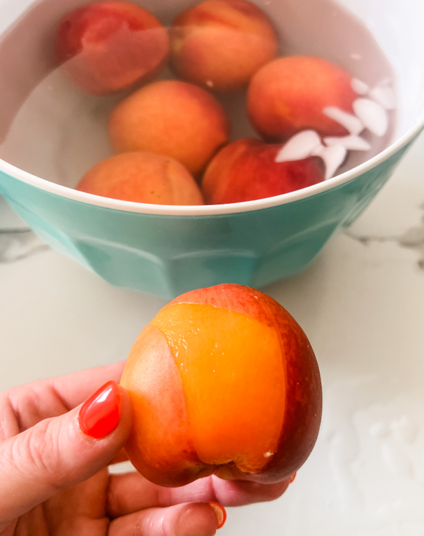 Easy Lightened Up Peach Crisp - Pound Dropper