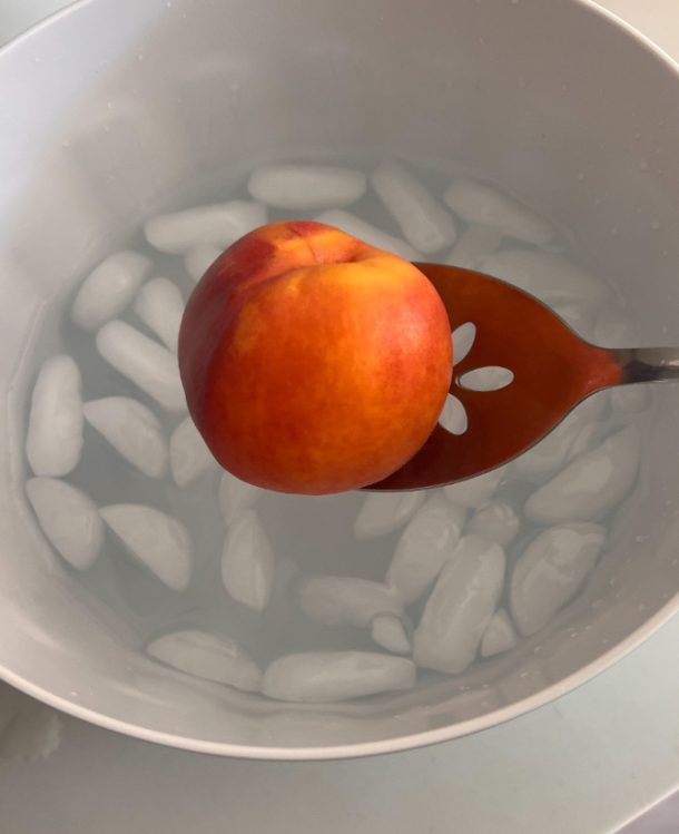 Easy Lightened Up Peach Crisp - Pound Dropper