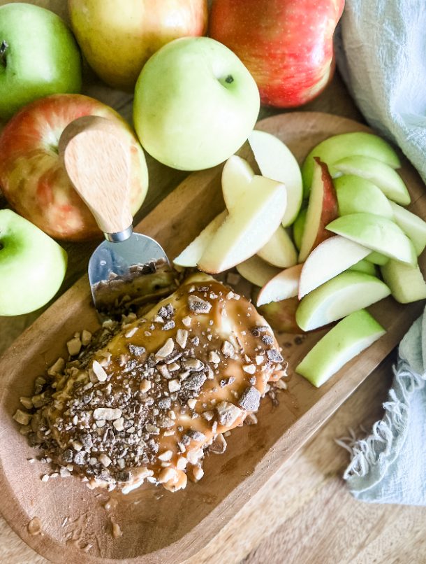Lightened Up Caramel Apple Cream Cheese Spread - Pound Dropper