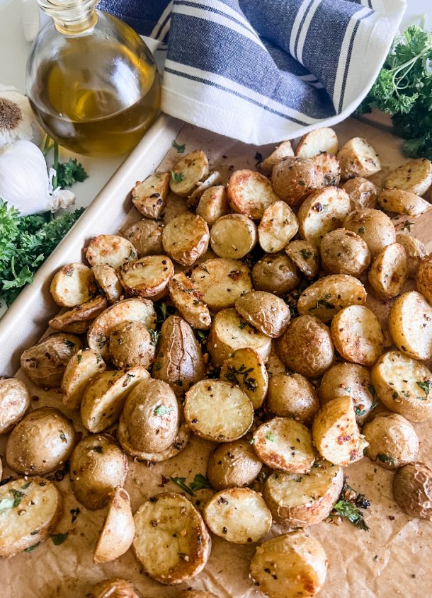 Roasted Baby Potatoes - Pound Dropper