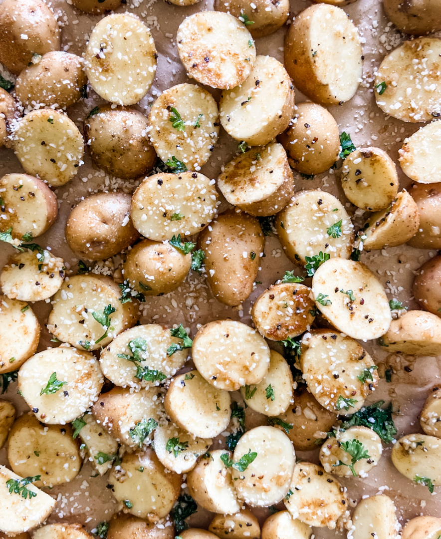 Roasted Baby Potatoes - Pound Dropper