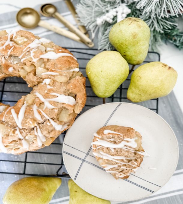 Lightened Up Pear Bundt Cake - Pound Dropper