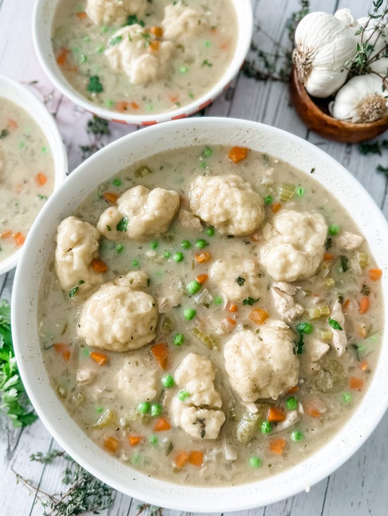 One Pot Chicken and Dumplings - Pound Dropper