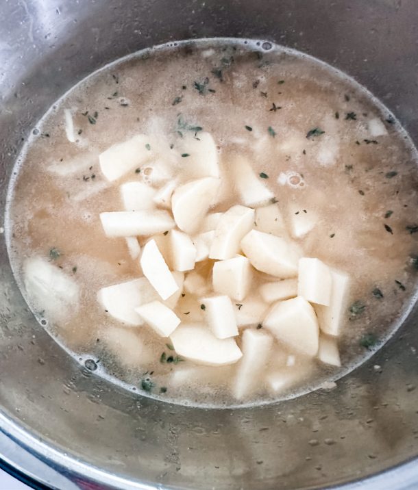 Easy Instant Pot Potato Soup - Pound Dropper