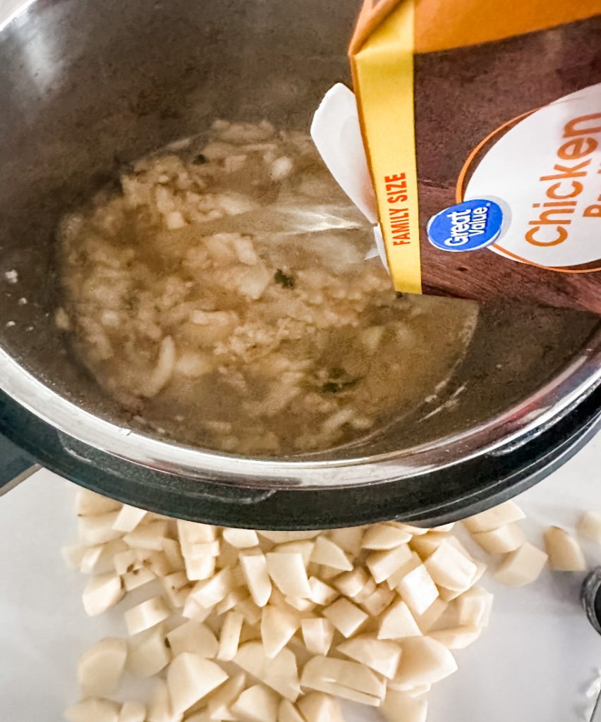 Easy Instant Pot Potato Soup - Pound Dropper