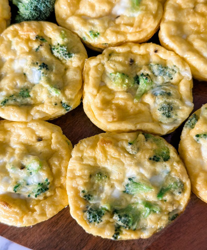 Mini Crustless Broccoli Quiche - Pound Dropper