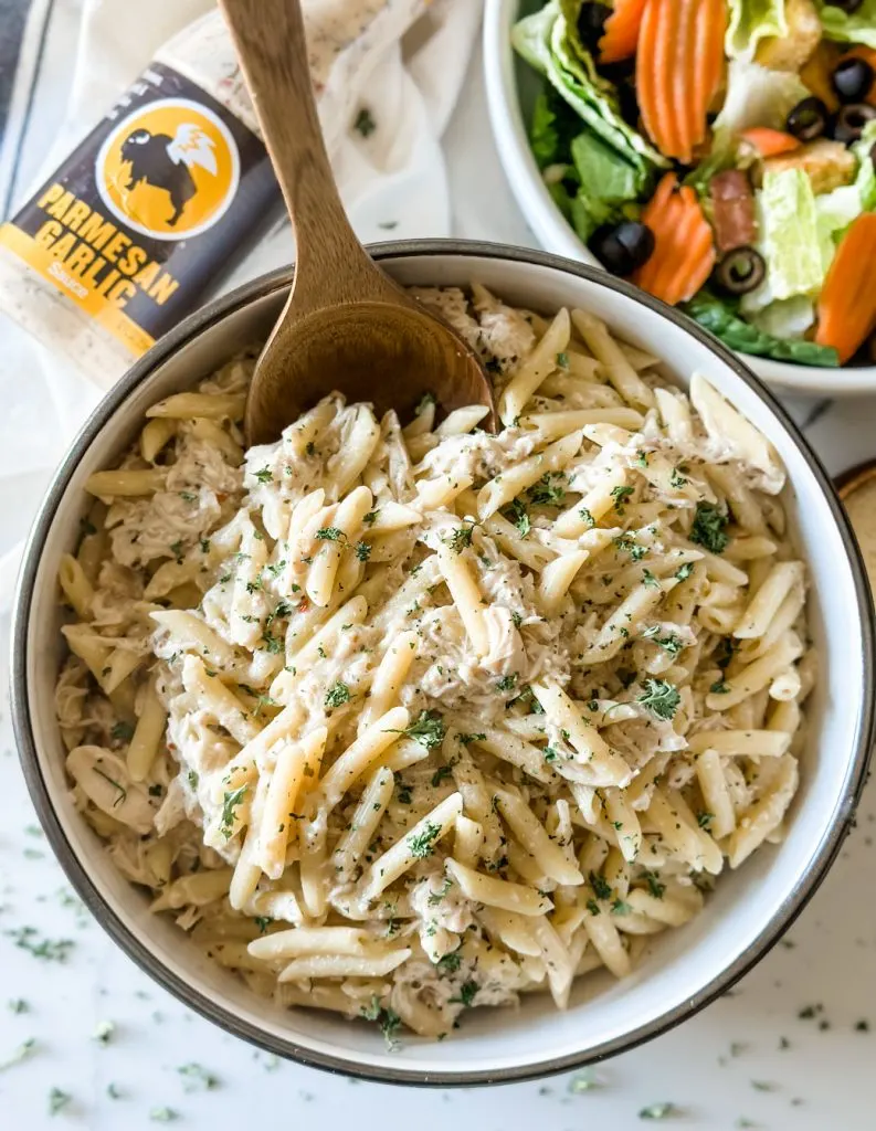 Buffalo Wild Wings Garlic Parmesan Chicken Pasta - Pound Dropper