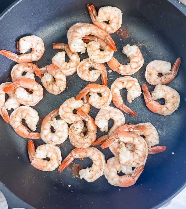 One Pot Creamy Garlic Shrimp - Pound Dropper