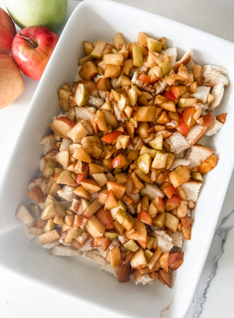 Lightened Up Apple Cinnamon French Toast Casserole - Pound Dropper