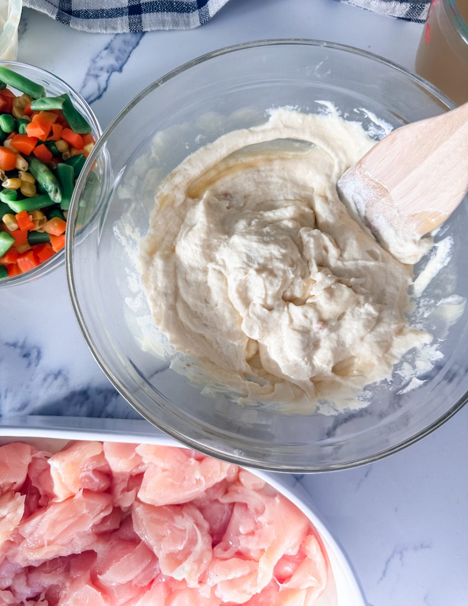 Lightened Up Chicken Stuffing Casserole - Pound Dropper