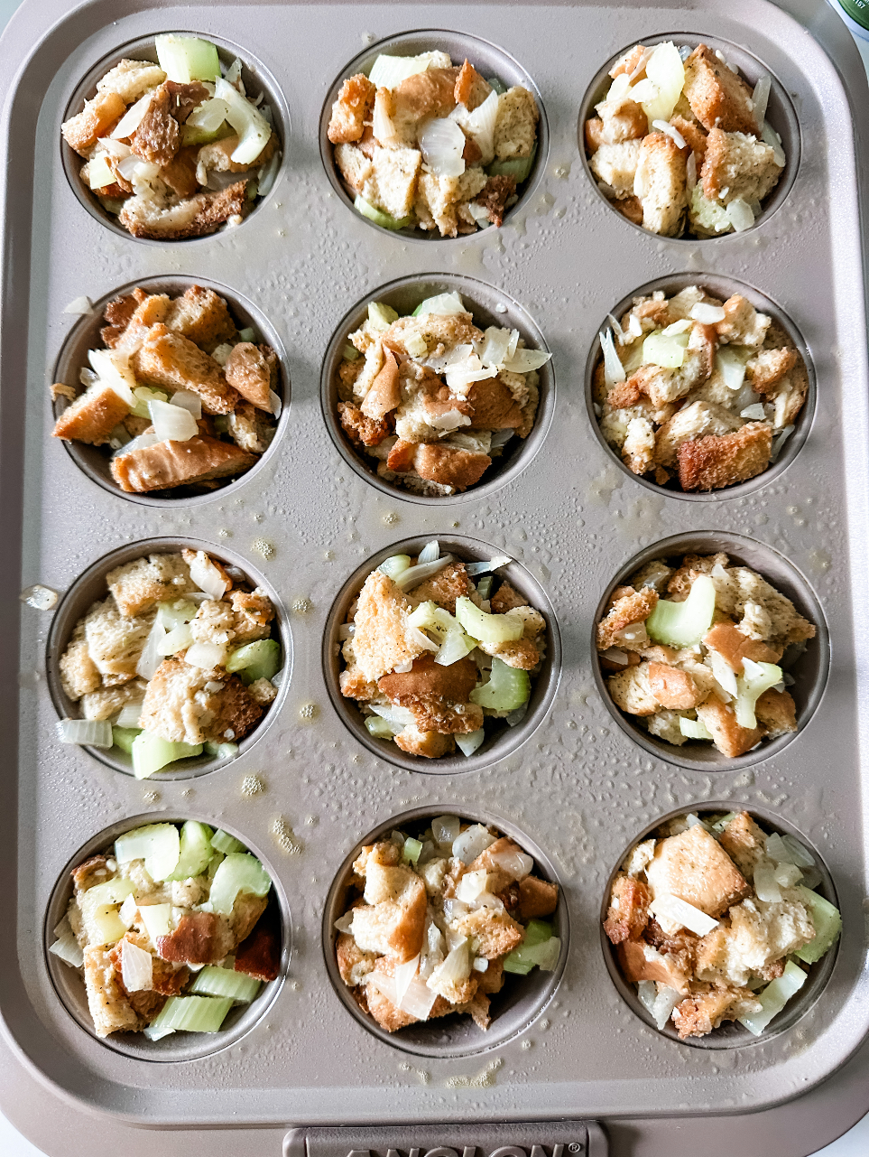 Lightened Up Stuffing Muffins - Pound Dropper