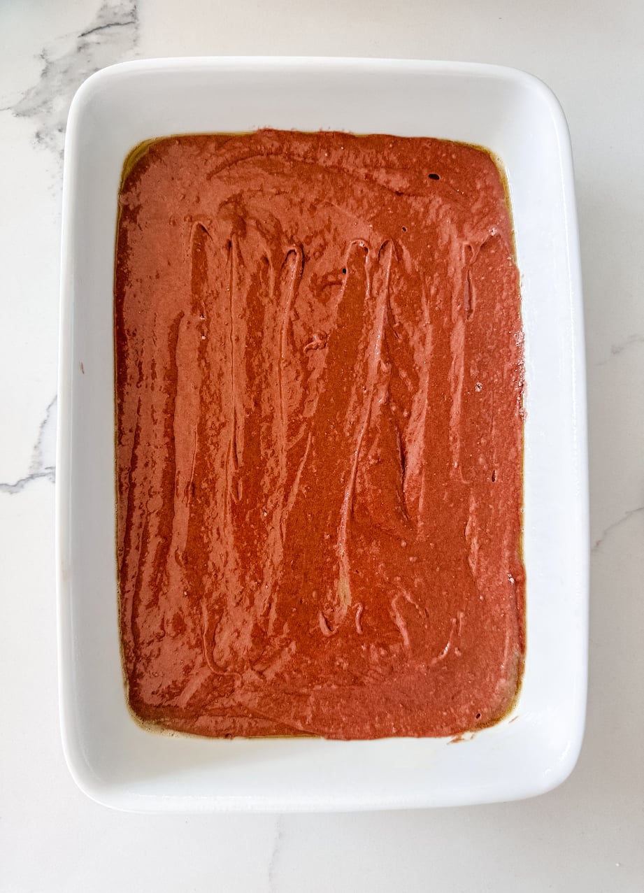 Lightened Up Chocolate Peppermint Poke Cake - Pound Dropper