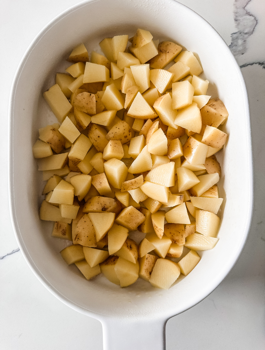 Lightened Up Chicken and Potato Ranch Casserole - Pound Dropper