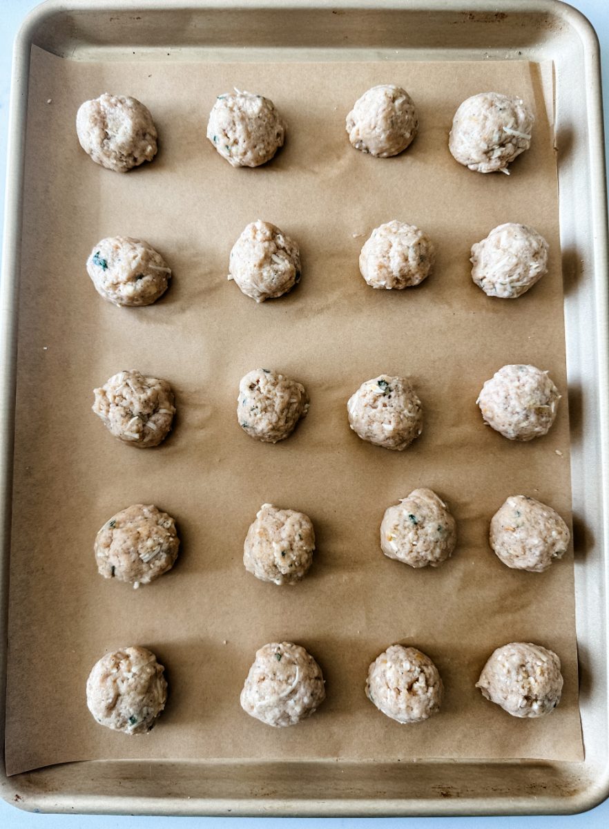 French Onion Chicken Meatballs - Pound Dropper