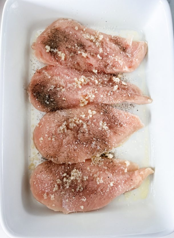 Lightened Up Pesto Chicken Bake - Pound Dropper