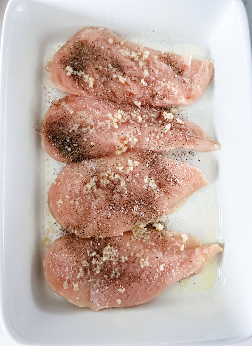 Lightened Up Pesto Chicken Bake - Pound Dropper