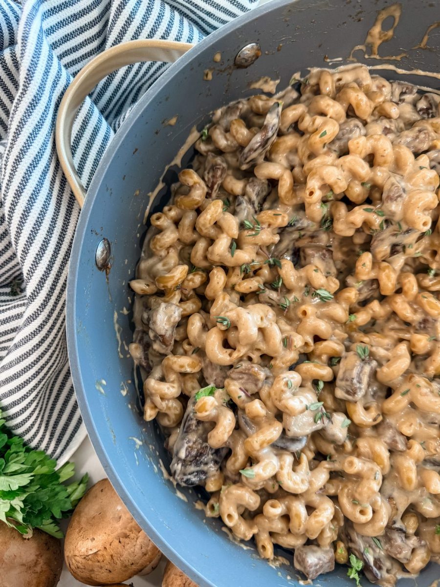One Pan Beef Stroganoff - Pound Dropper