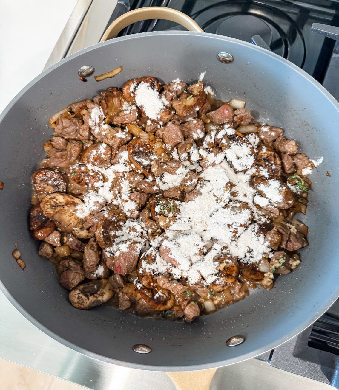 One Pan Beef Stroganoff - Pound Dropper